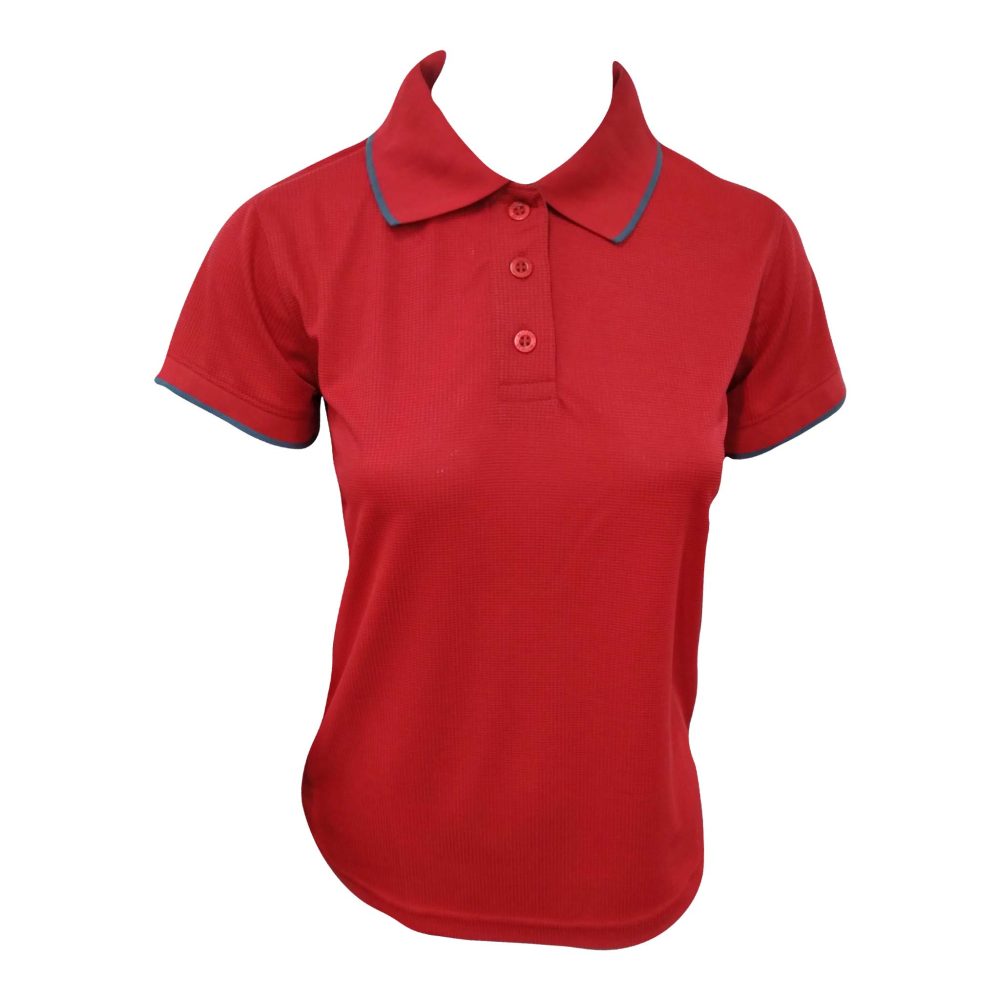 Ladies Waffle Stripe Dri Fit Polos - Miguel Moses