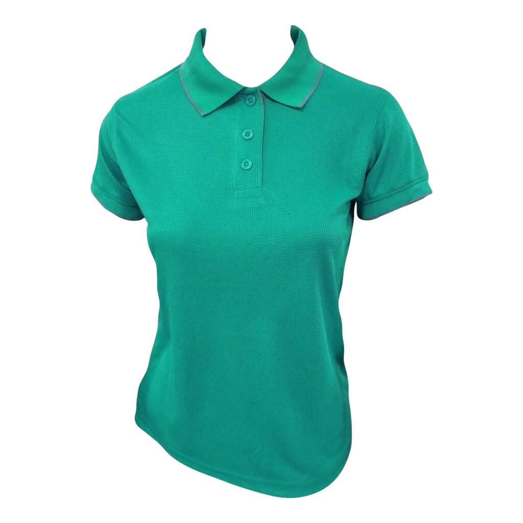 Ladies Waffle Stripe Dri Fit Polos - Miguel Moses