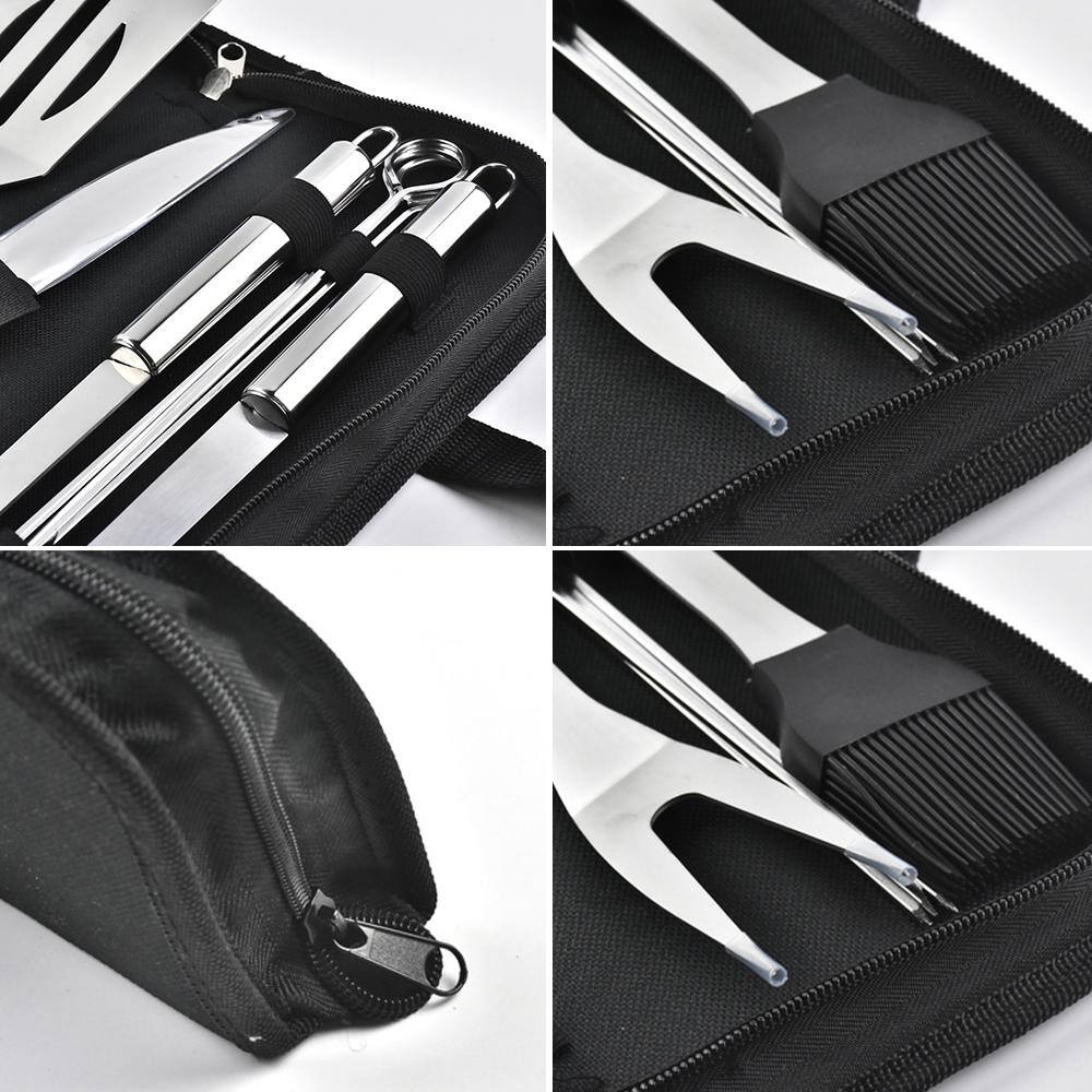 Silver Cooking Accessory Outdoor Stainless Steel Grill Tool Set with ...