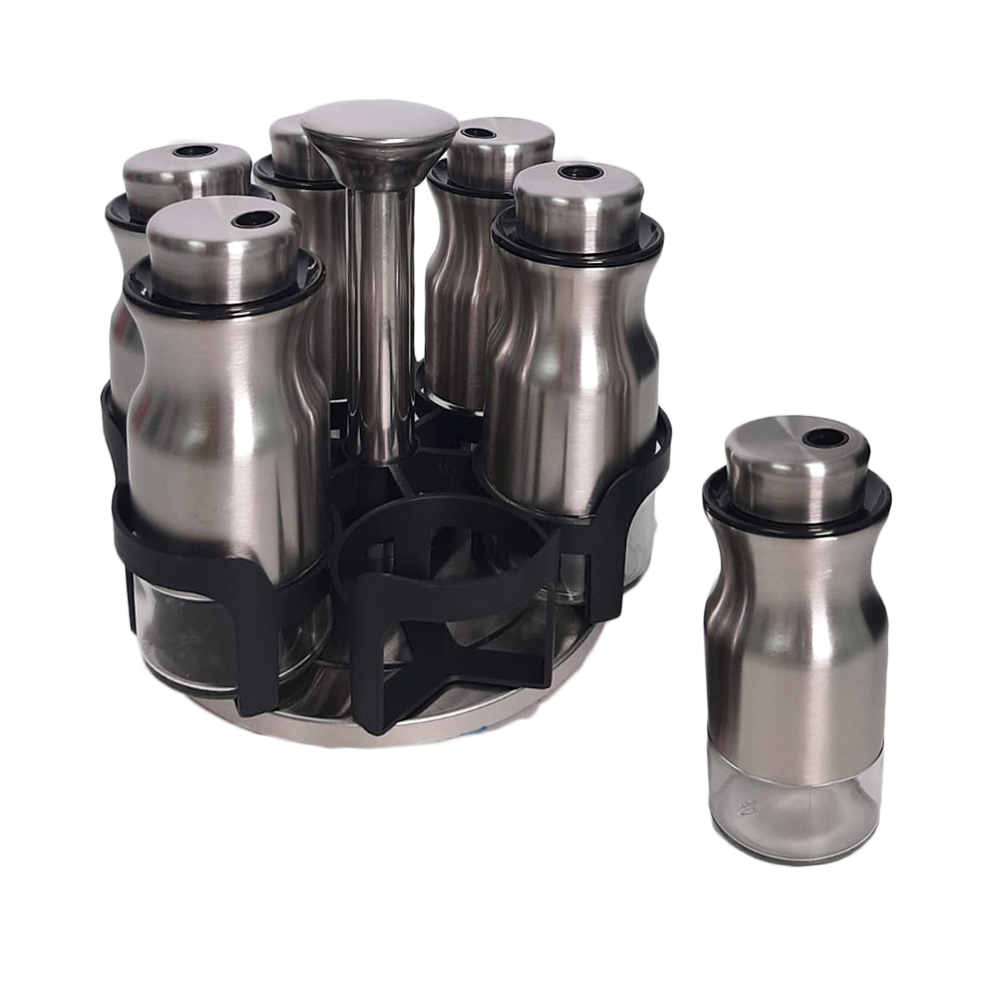 6 Jar Rotating Spice Carousel - Miguel Moses