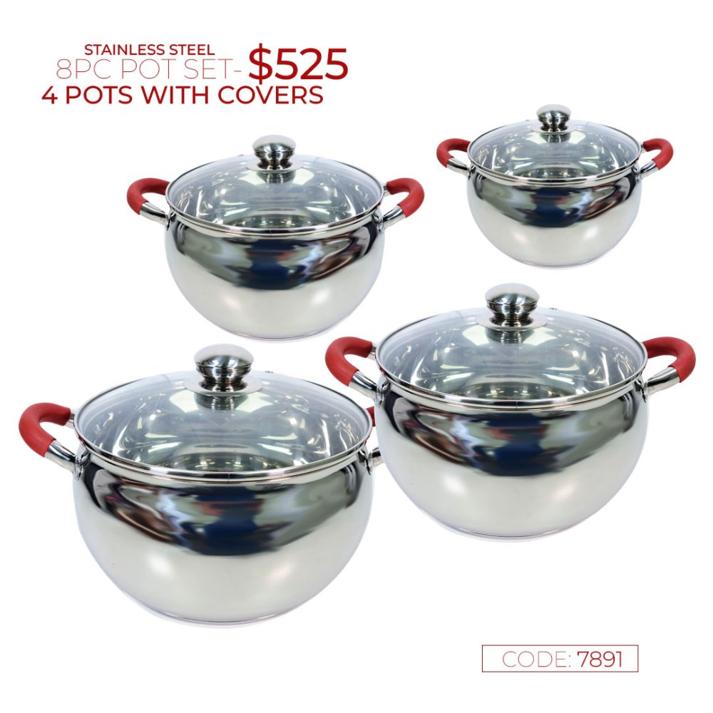 8 Pc Pot Set - Miguel Moses