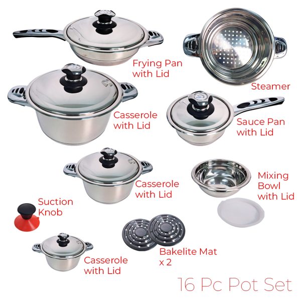 16 Pc Pot Set - Miguel Moses